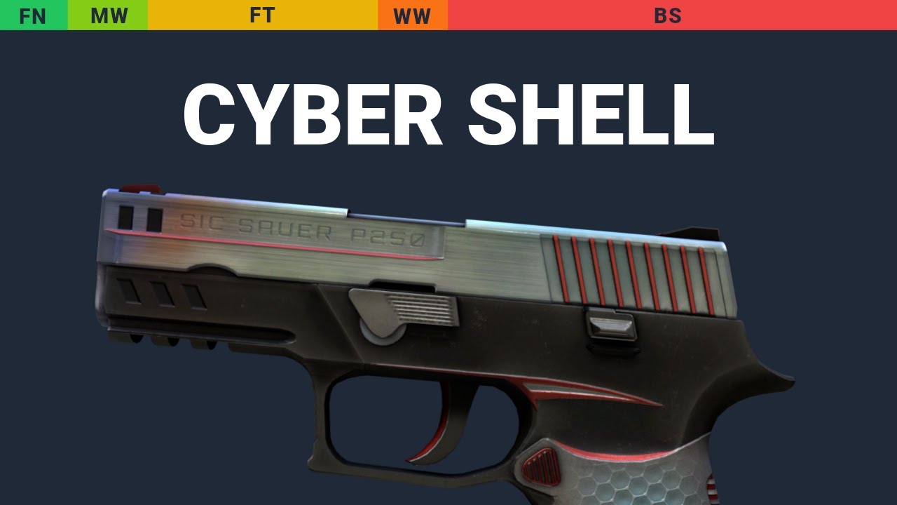 P250 Cyber Shell - Skin Float And Wear Preview - YouTube