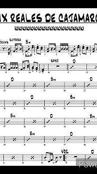 MIX REALES DE CAJAMARCA! partitura para teclado 🎹, guitarra 🎸, bajo y saxo - YouTube