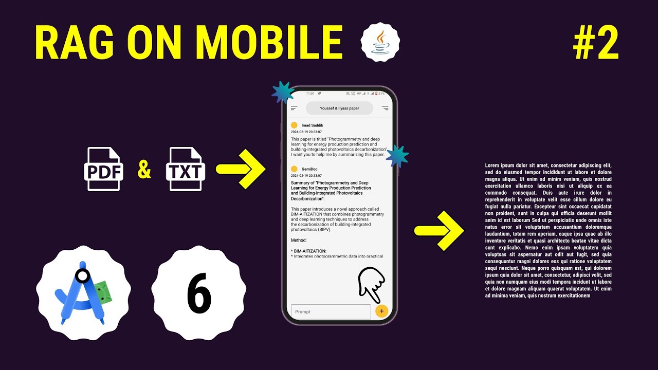 EP#6 | RAG On Mobile - Extract text from PDF & TXT files - Part 2 - YouTube