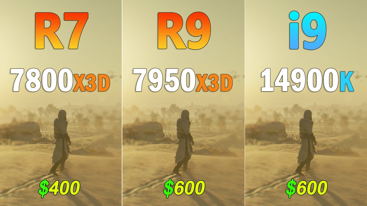 i9 14900K vs Ryzen 9 7950X3D vs Ryzen 7 7800X3D - High End CPU's ...