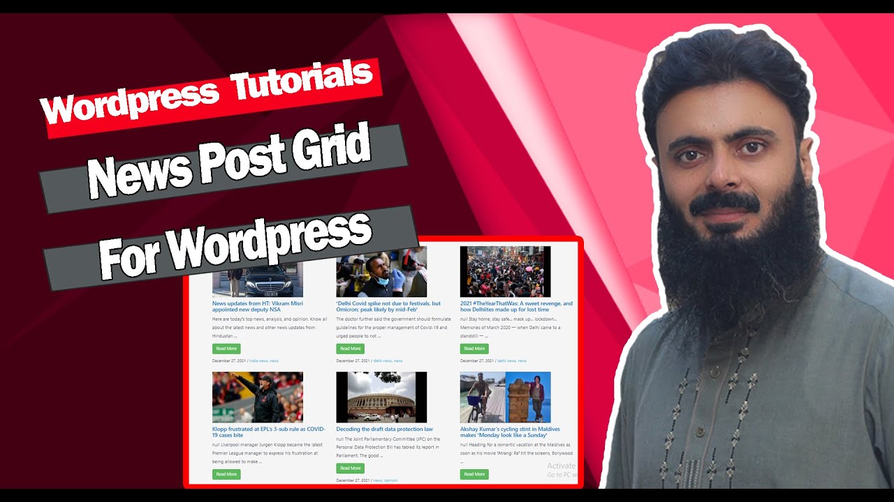 How to Build News Grid Layout for Wordpress Website - YouTube