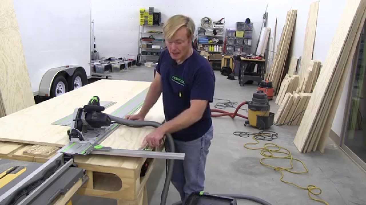 BUILDING A MOBILE WOODSHOP (Part 16) The Festool Track Saw - YouTube
