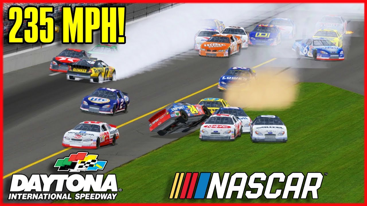 2001 DAYTONA 500 BUT AT 235 MPH! - YouTube