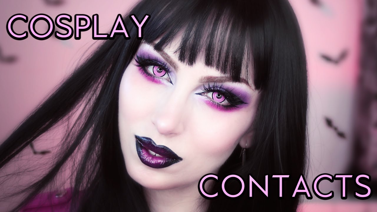 COSPLAY / HALLOWEEN CONTACT LENSES | EYEVOS Review and Try On ...