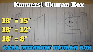Cara konversi ukuran box speaker | Doovi