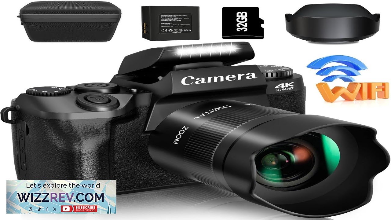 Saneen Digital Camera 4k Cameras for Photography & Video 64MP WiFi ...