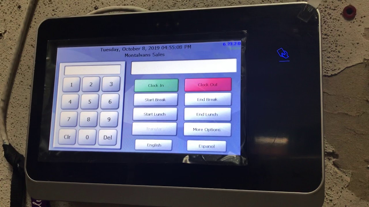 NetOne Badge Time Clock Terminal Options Training (English) - YouTube