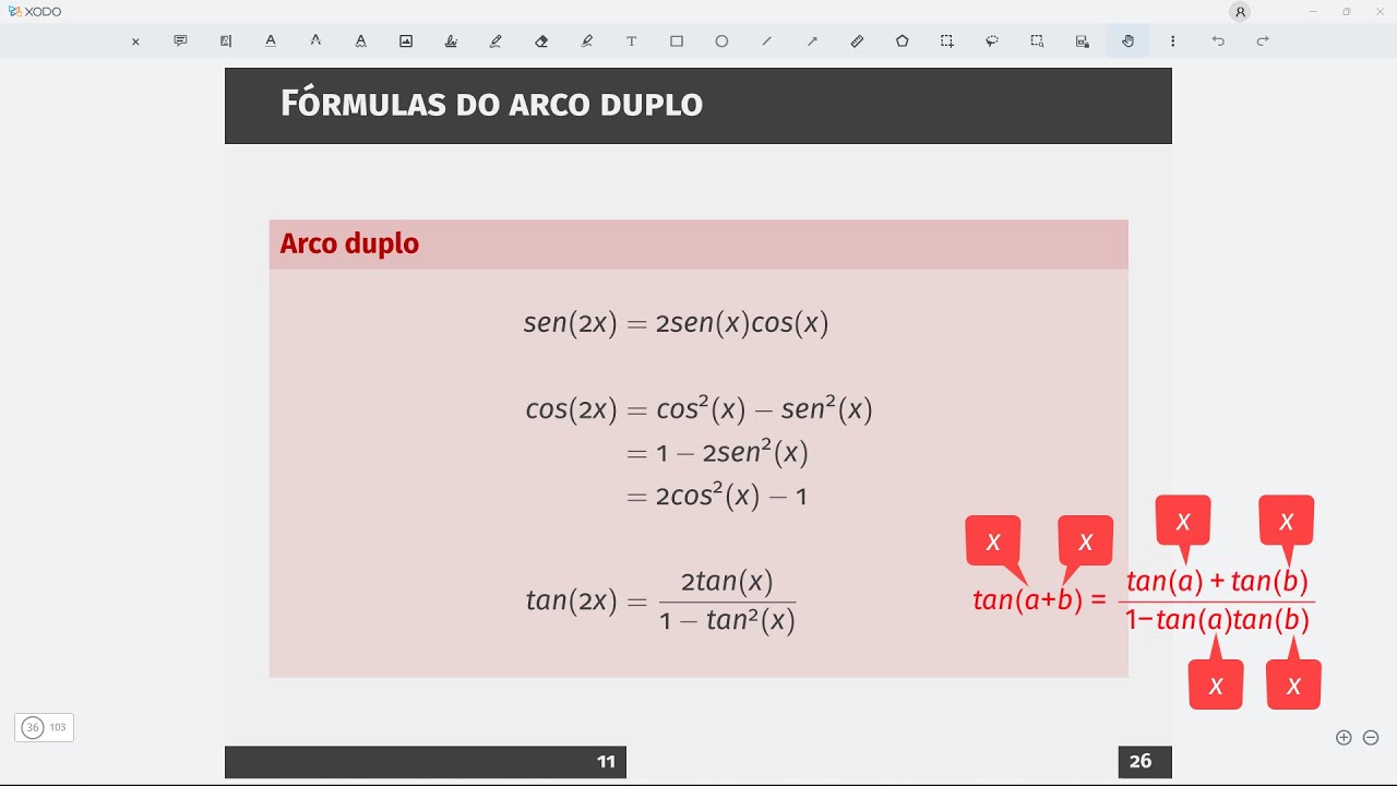 Aula 53 - Parte 3 - Fórmulas de arco duplo - YouTube