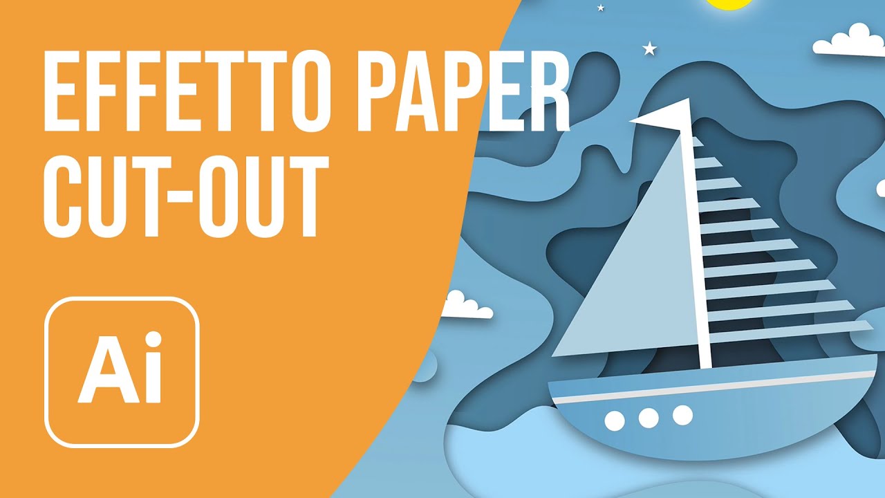 Creare Unillustrazione Con Effetto Paper Cut Out In Illustrator Youtube