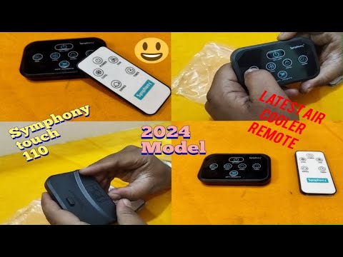 symphony air cooler touch 110 2024 model remote control and feature ...