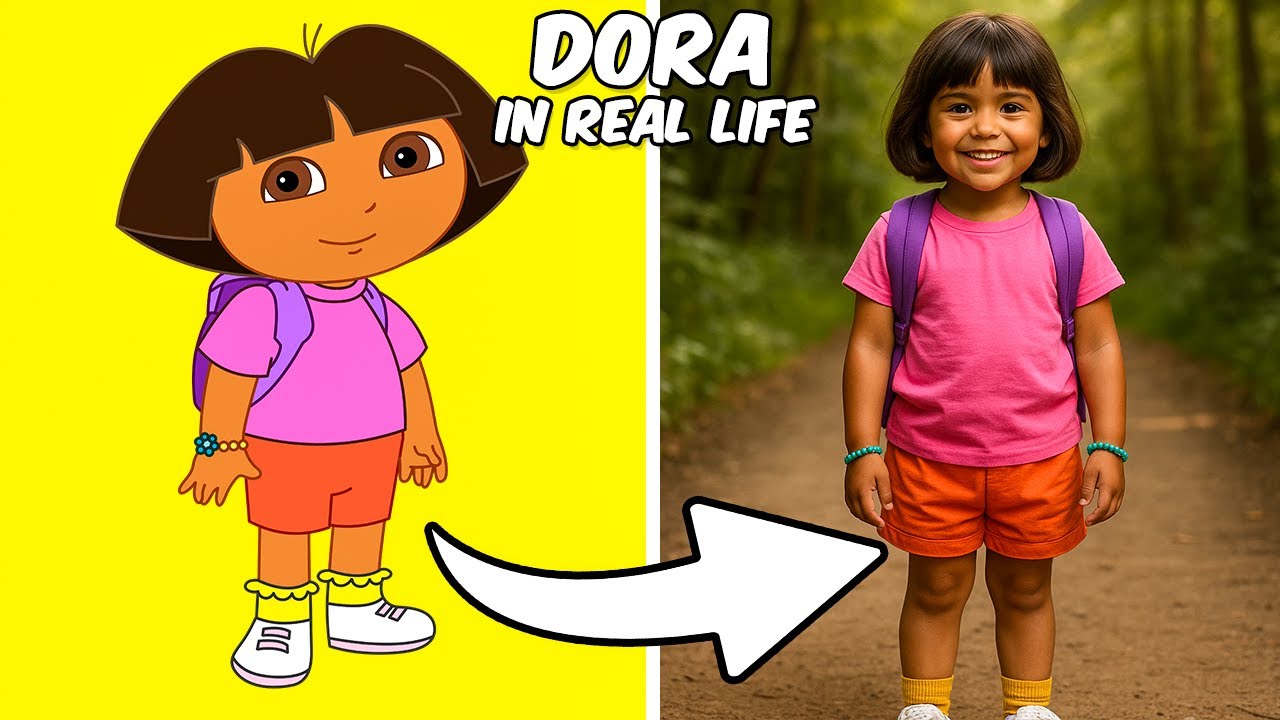 Dora The Explorer in REAL LIFE 👧 + Guess Dora The Explorer Characters ...