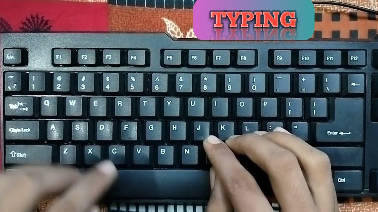 Learn English typing in ten days.(Day-2) इंग्लिश टाइपिंग मात्र दस दिनों ...