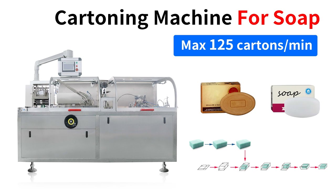 Carton Box Packing Machine For Soap - YouTube