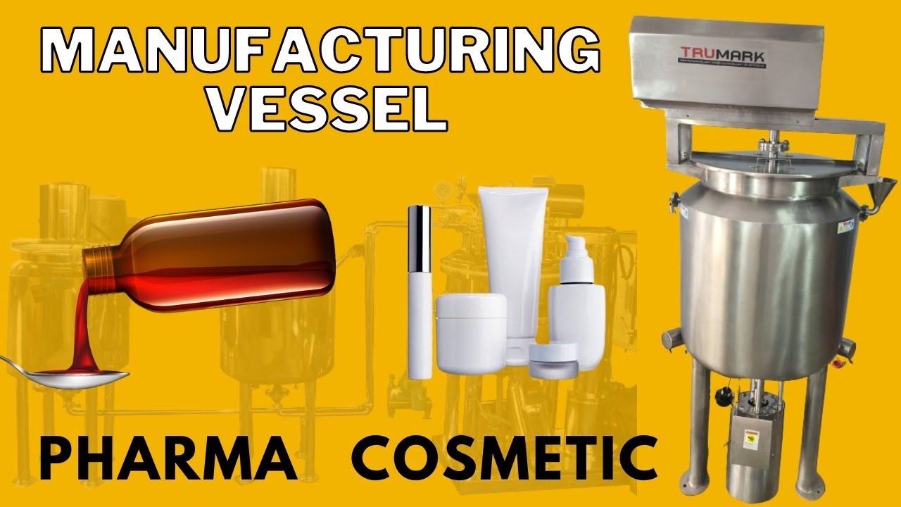 LIQUID PASTE COSMETIC MANUFACTURING JACKETED TANK - YouTube