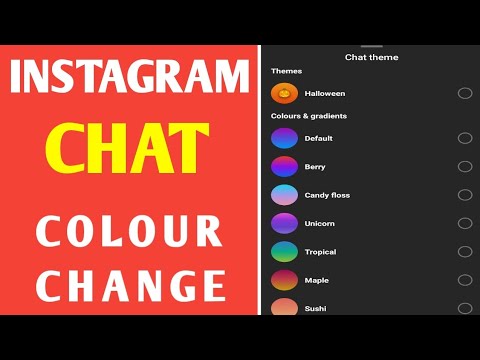 How to change chat background in instagram 🤩| instagram chat colour ...