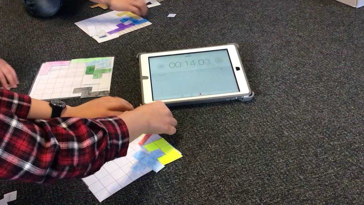 3/4 maths pentominoes challenge - YouTube