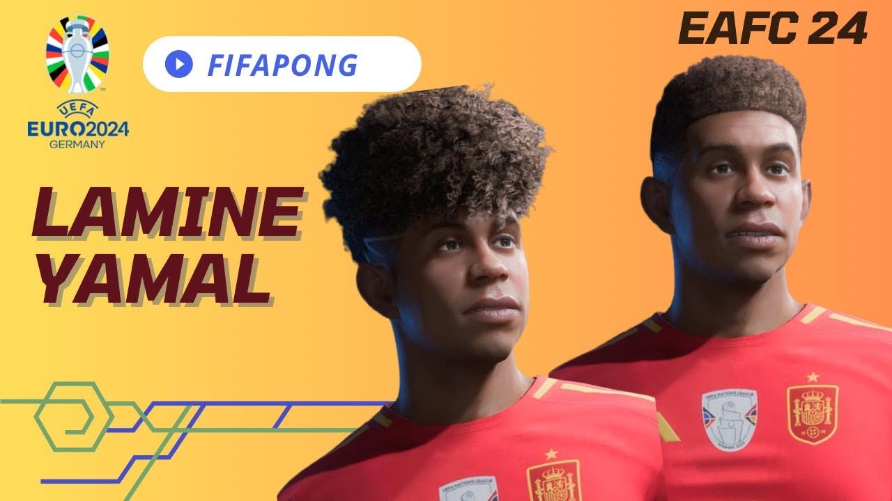 EAFC24 - How to Create Lamine Yamal Face - Career Mode - Euro 2024 ...