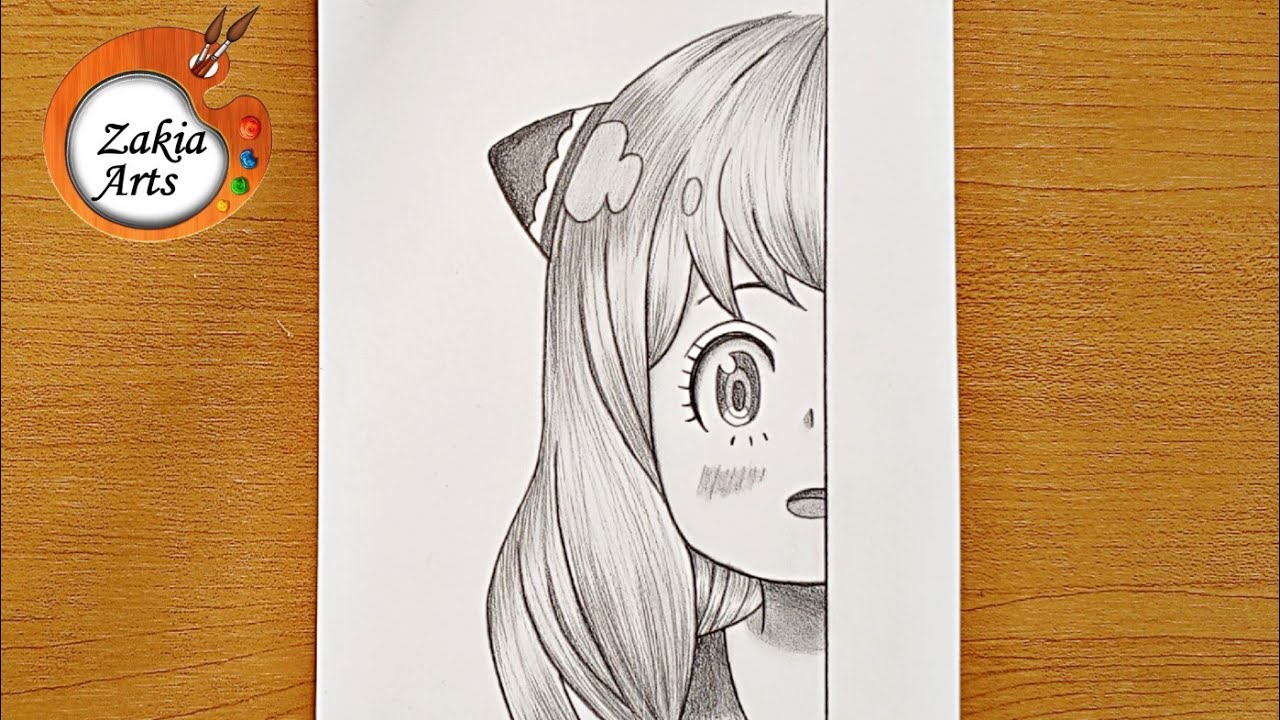 How to draw Anya Forger step by step || How to draw anime step by step ...