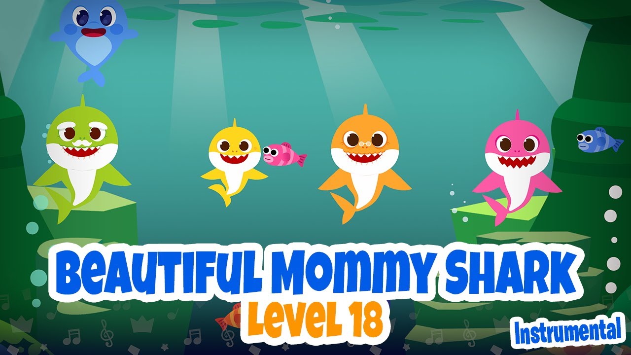 Baby Shark: Beautiful Mommy Shark (fun instrumental) baby shark sing ...