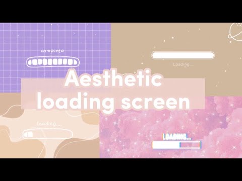 Aesthetic loading screens - YouTube