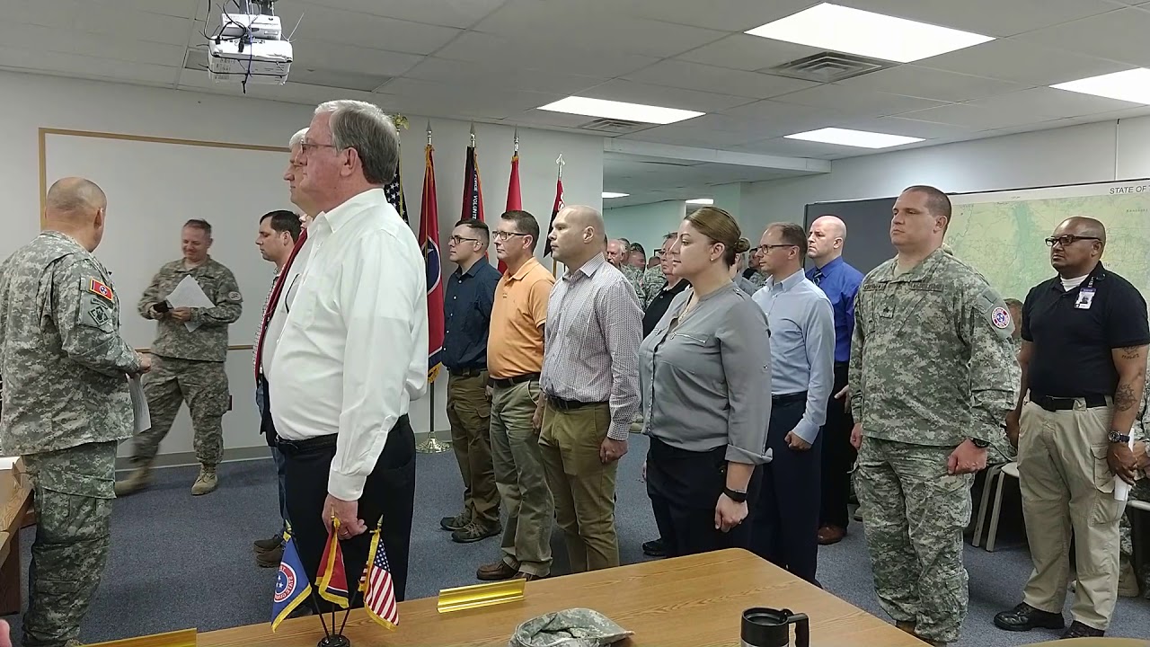 TNSG. 20 TENNESSEE STATE GUARD NEW SOLDIERS TAKE THE OATH - YouTube