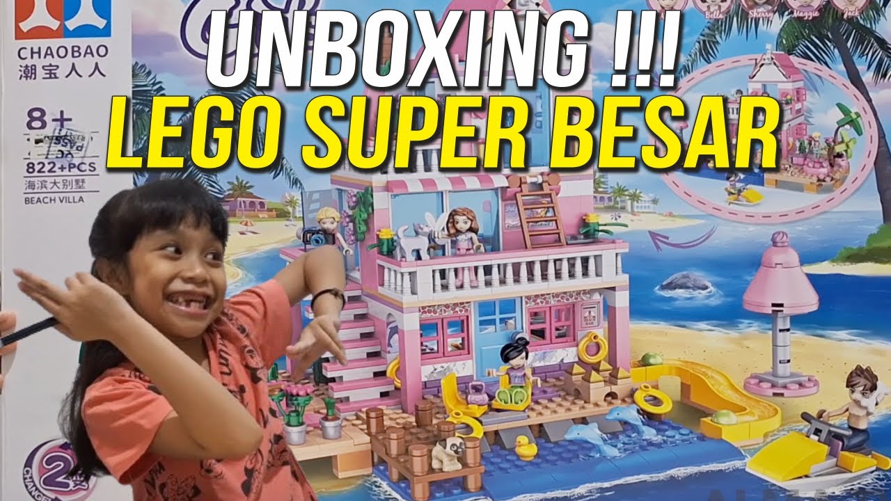 ALMA BELI LEGO SUPER BESAR DI TOKO MAINAN PAKAI UANG THR LEBARAN - YouTube