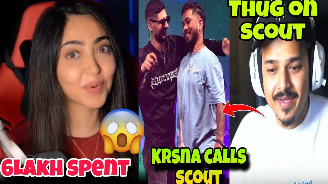 Krsna Calls Scout Biggest Collab 🚨 Kaashvi New Show 6Lakh 😱 Thug On ...