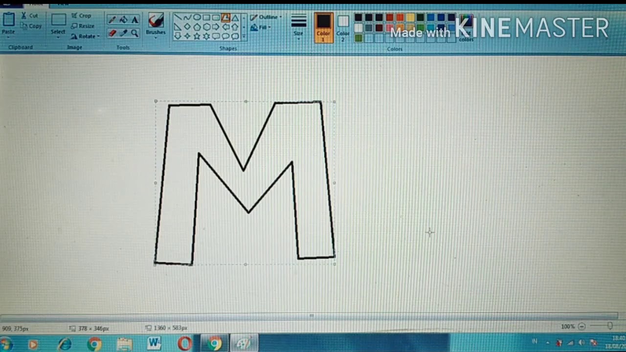 Cara Menggunakan Ikon Oval,Rectangle dan Polygon pada program Paint ...