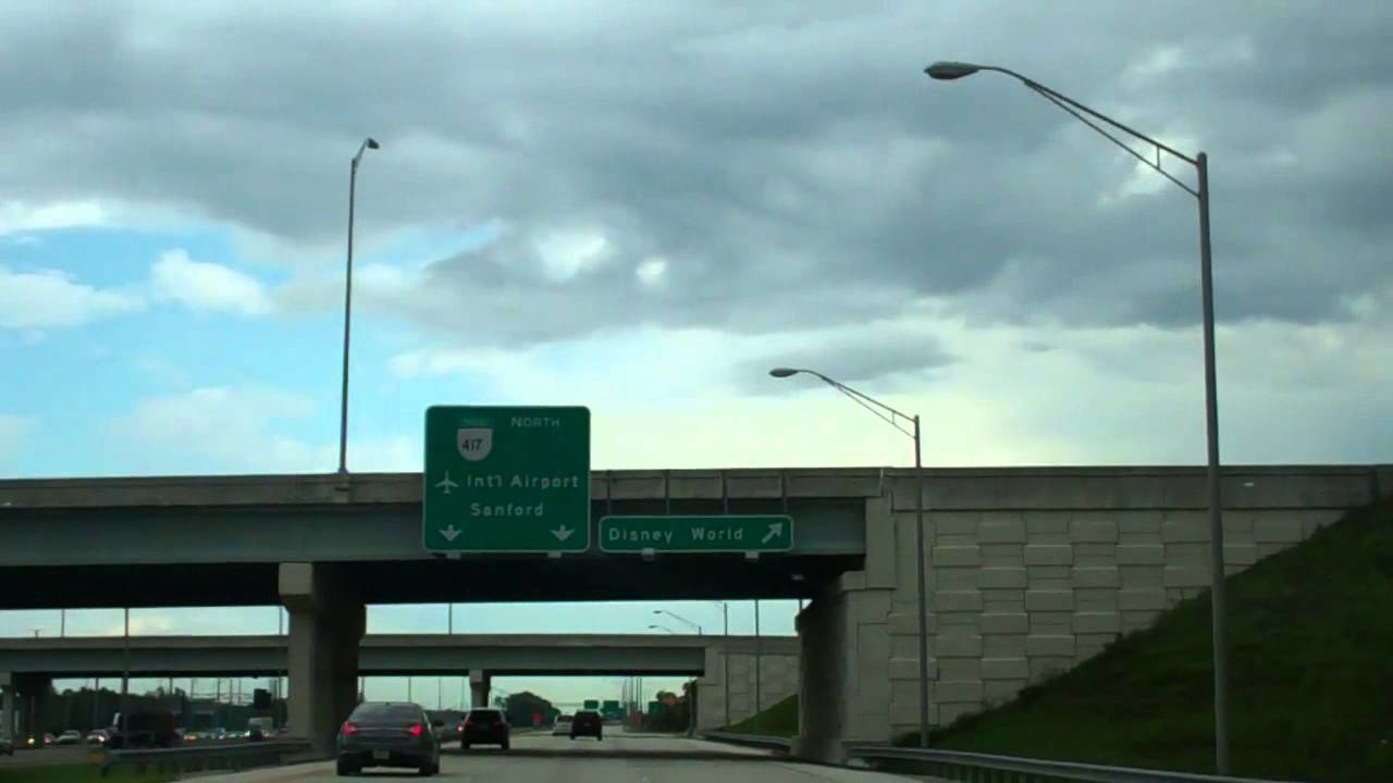 Driving through Walt Disney World 2011 I-4 to World Drive - YouTube