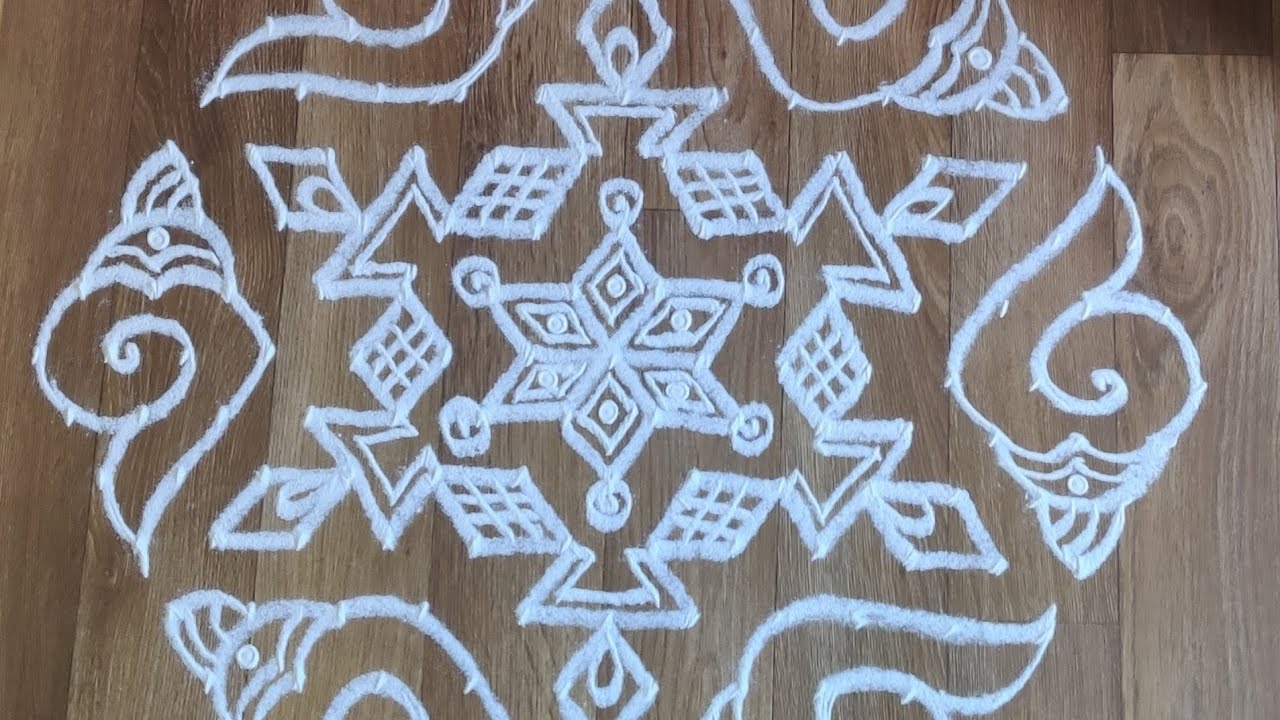 sangu kolangal | 6 types of sangu kolam | Puratasi maadham special ...