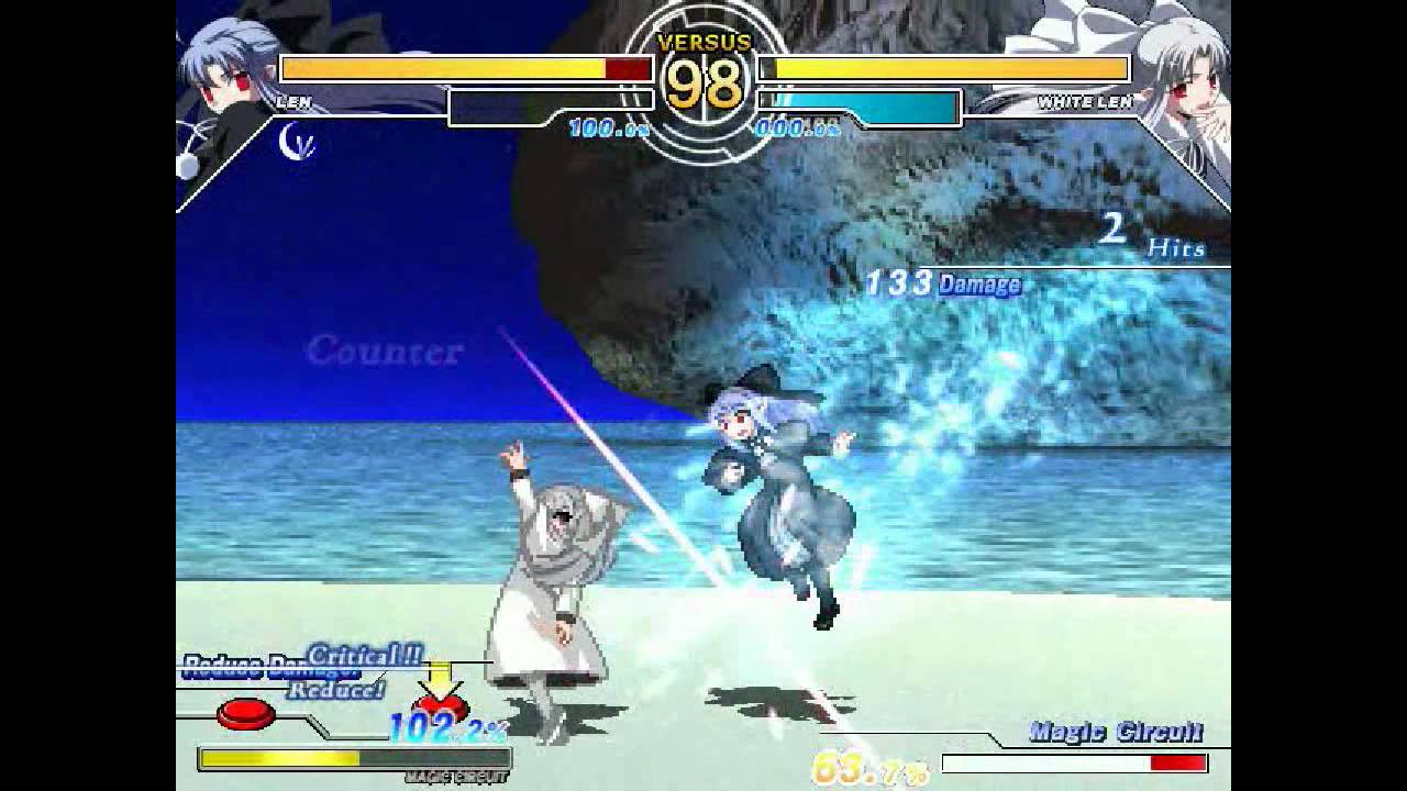 Mugen MBAA BM Len(me) vs White len(zetera) - YouTube