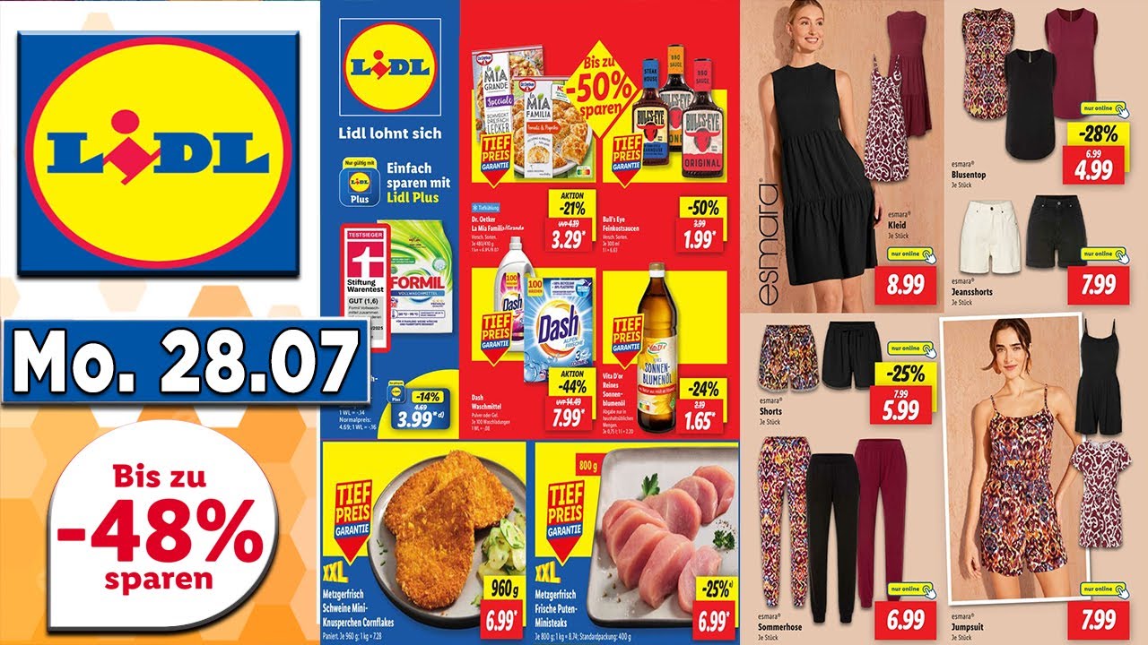 LIDL Werbung Prospekt | Gültig von 28.07.2025 - YouTube