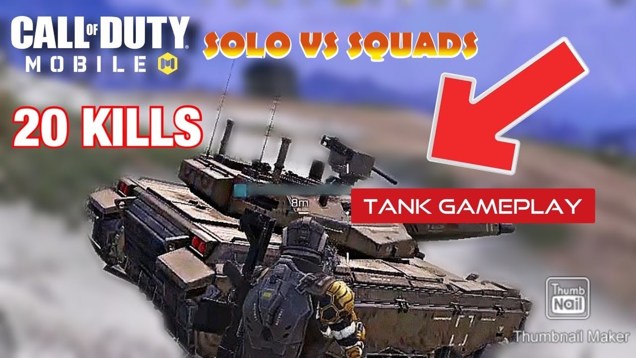 CODM|| SOLO vs SQUAD 20 Kills* Tank Killing Spree* - YouTube