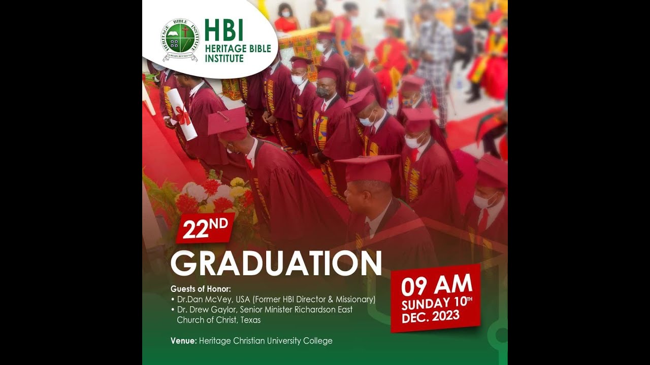 HBI 22ND GRADUATION AND COMMISSIONING CEREMONY - YouTube