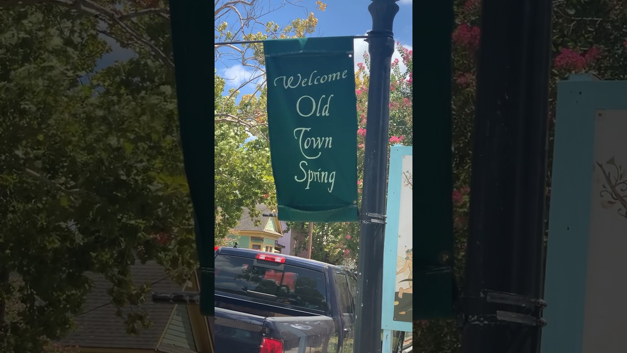 Old Town Spring Texas #hightea #texas #teatime #shopping #hot - YouTube