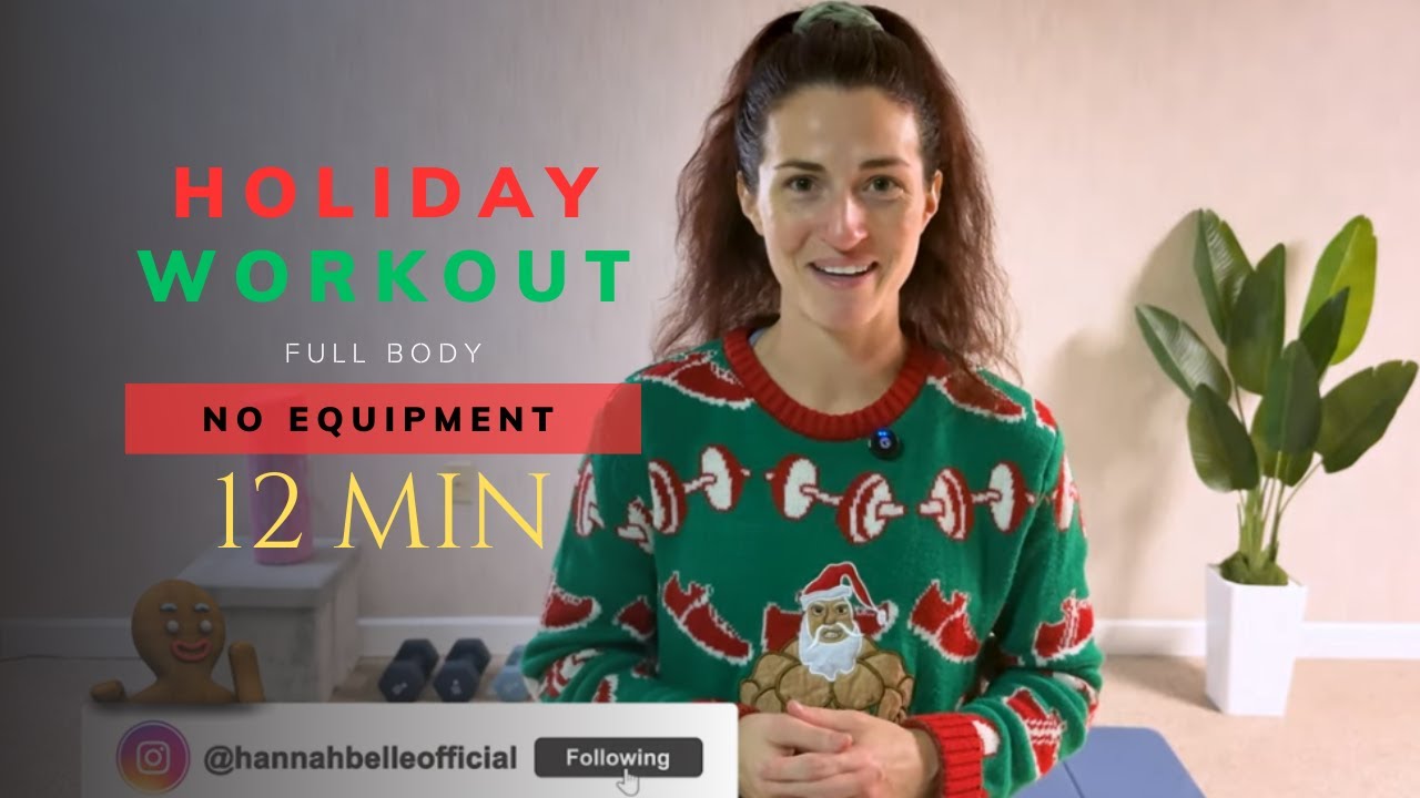 12-Min Holiday Workout: Reindeer Games (Full Body, No Equipment, No ...