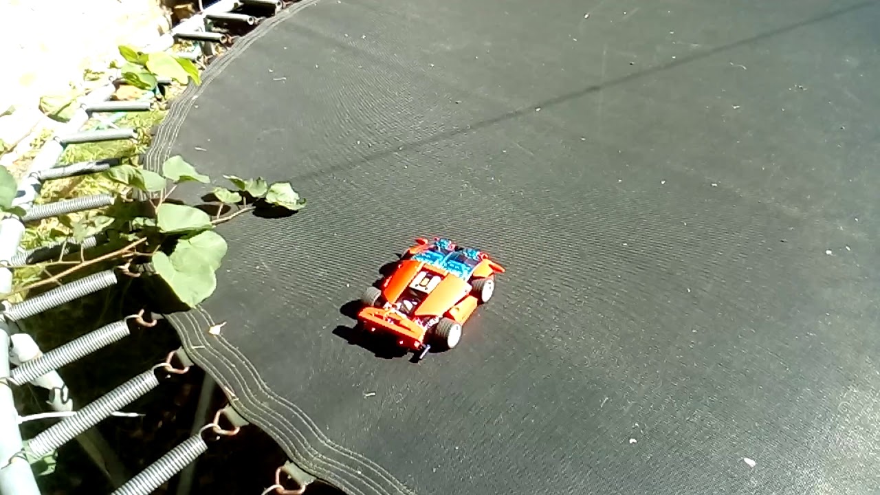 Lego technic power function small 4 wheel drive car with steering - YouTube