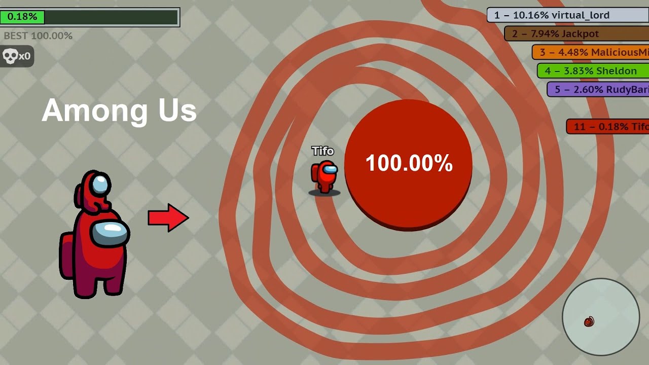 Paper.io 2 [Amogus.io] Map Control: 100.00% Among Us - YouTube