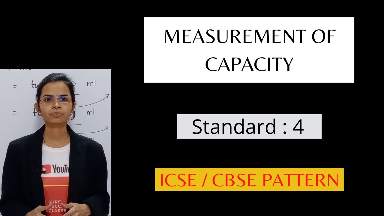 MEASUREMENT OF CAPACITY | #Measurement of Capacity | Sure Success ...
