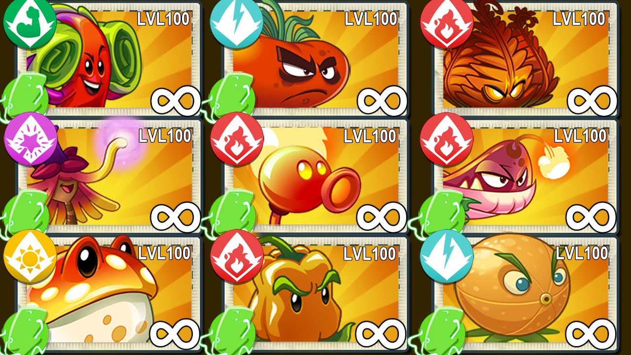 All Best Red & Orange Plants In PVZ 2 - Plants Vs Zombies 2 Tournament ...