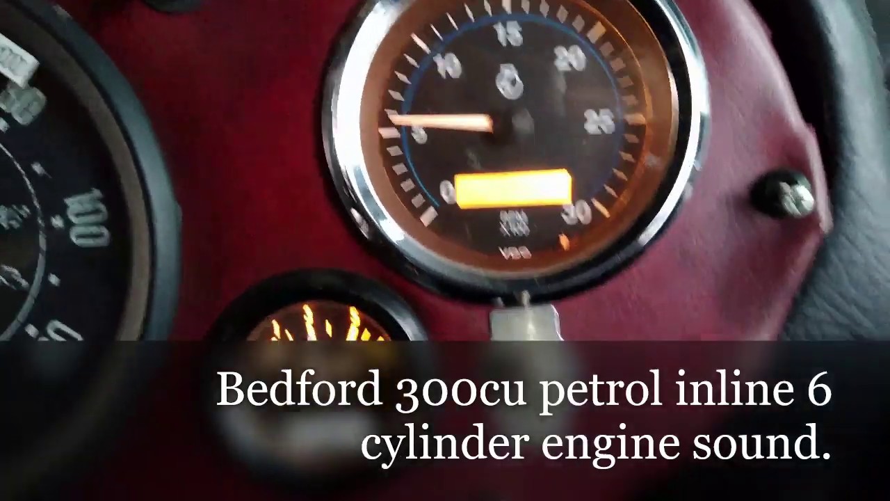 Bedford NFM bus 300cu engine sound - YouTube