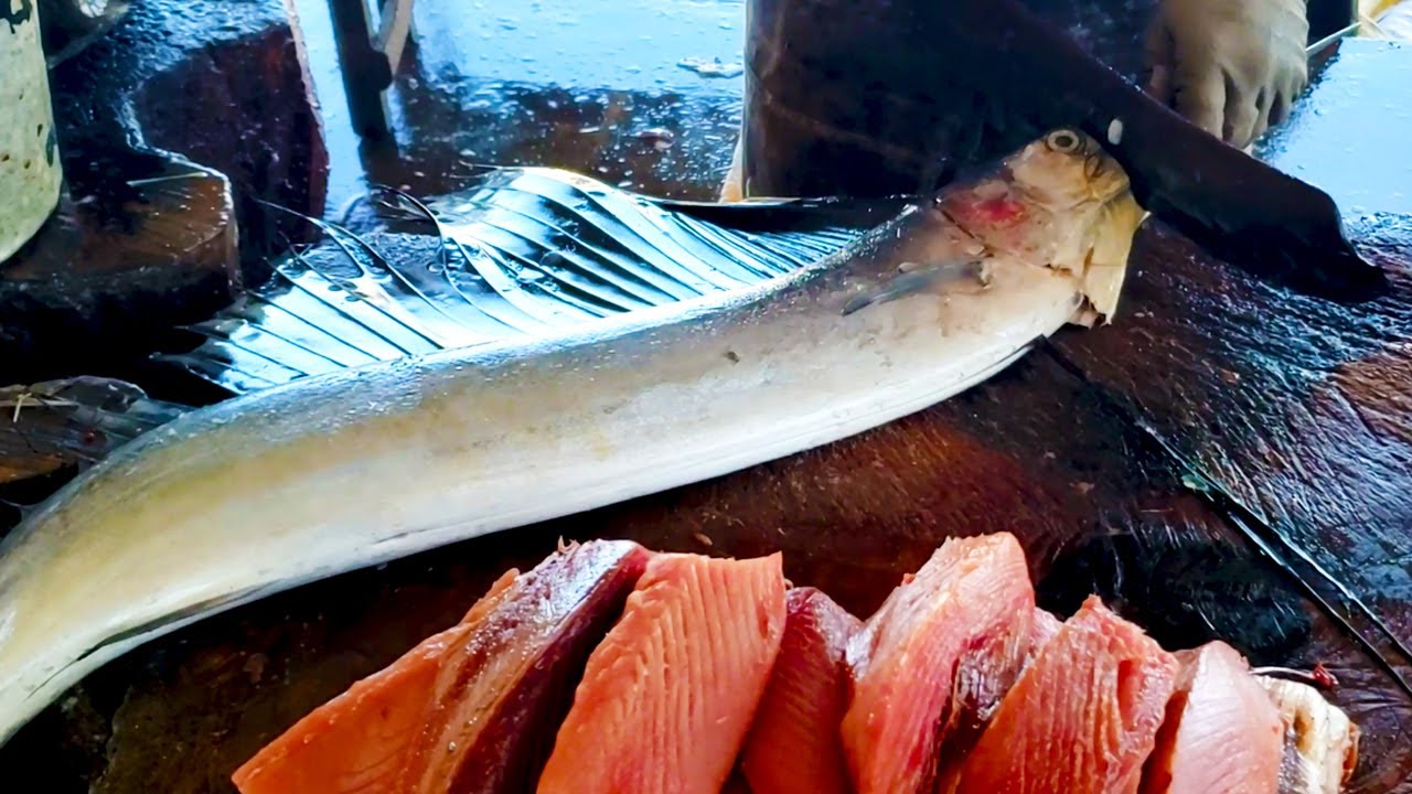 Cutting Indo-Pacific Sailfish | Fish Cutting Experts - YouTube
