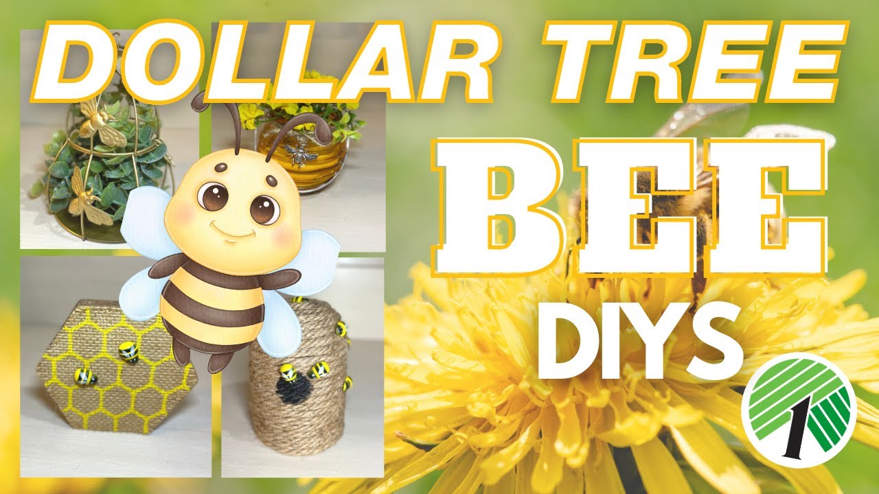 🐝 23 Buzz-worthy NEW Dollar Tree BEE DIYs for a Bee-utiful Tiered Tray - YouTube