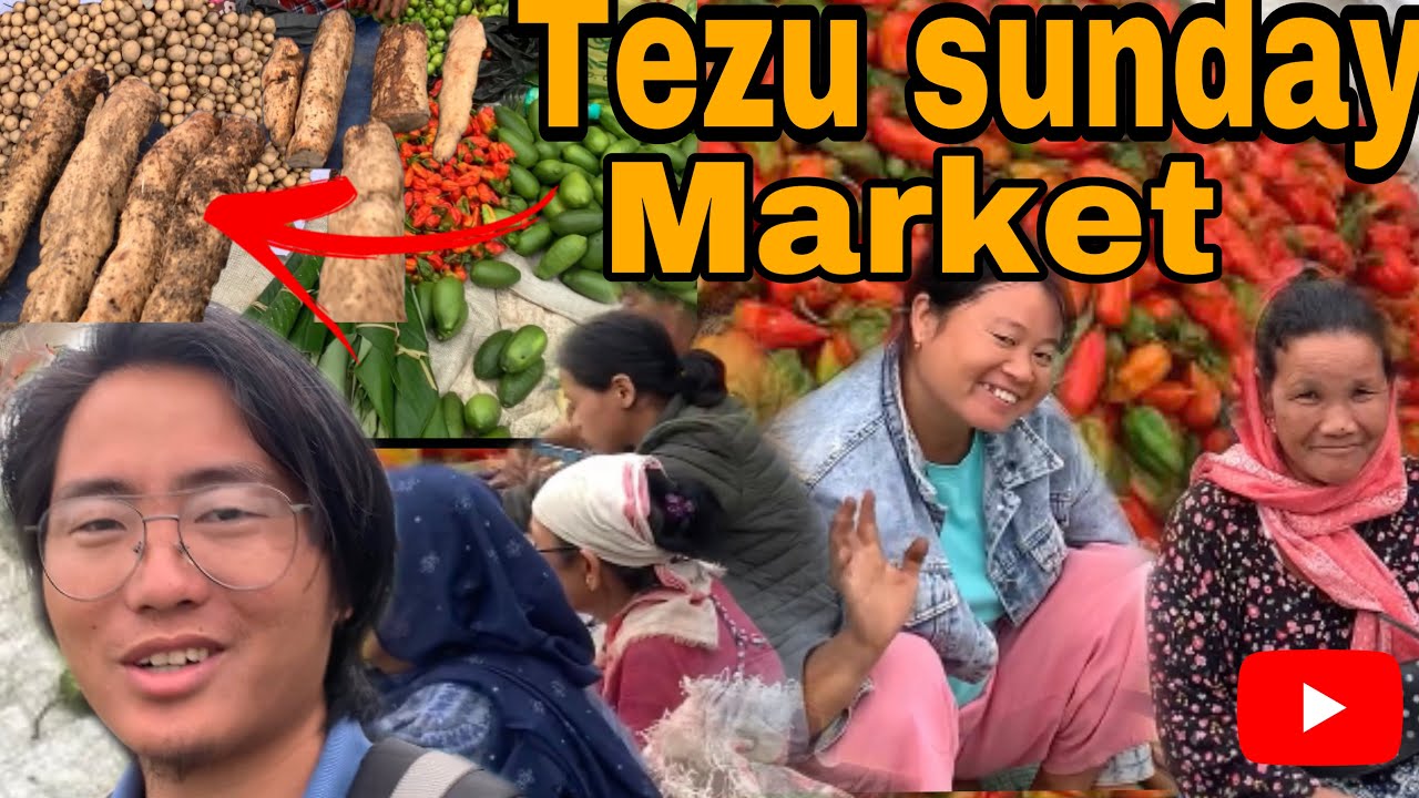 Organic Vegetables market at tezu arunachal pradesh northeast - YouTube