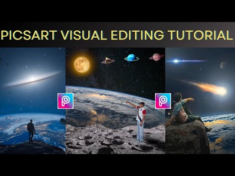 Planets Manipulation Visual Editing Tutorial PICSART | Creative Photo ...