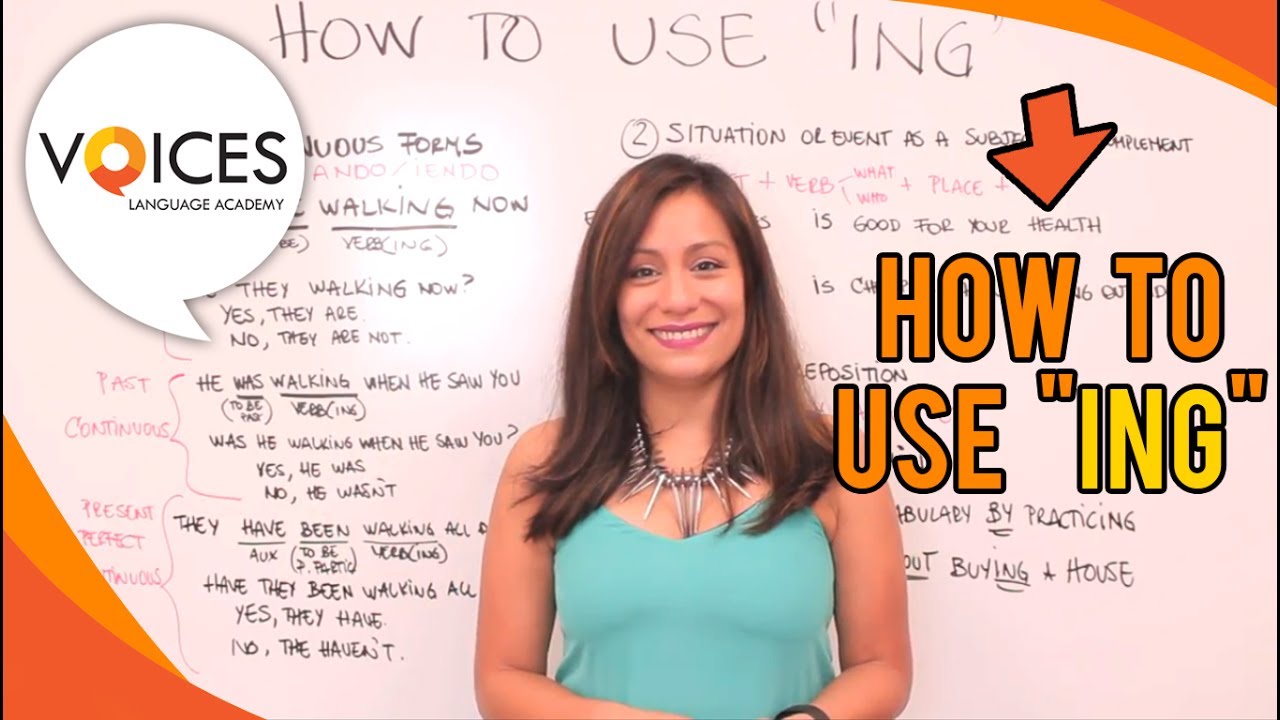 HOW TO USE "ING" PART I - YouTube