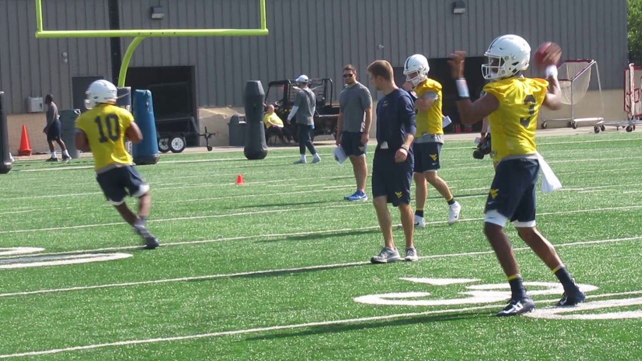 West Virginia Football: Fall Camp Sights and Sounds - Quarterbacks (3 ...