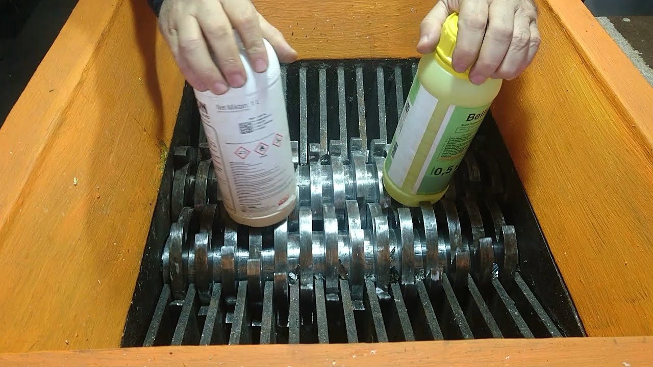 SHREDDER MACHINE! Shredding Hard and Soft Things! Oddly Satisfying ...