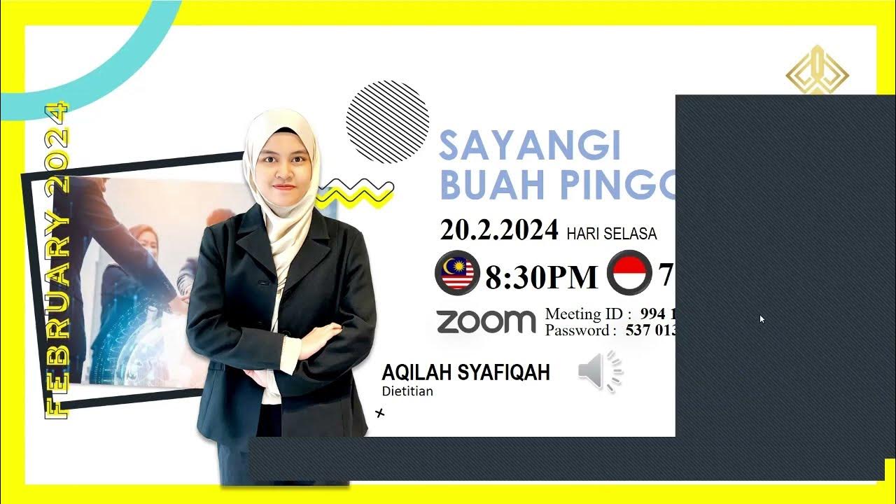 TOPIK : SAYANGI BUAH PINGGANG by Aqilah Syafiqah - YouTube