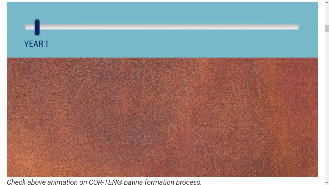 Cor Ten material for facades - YouTube
